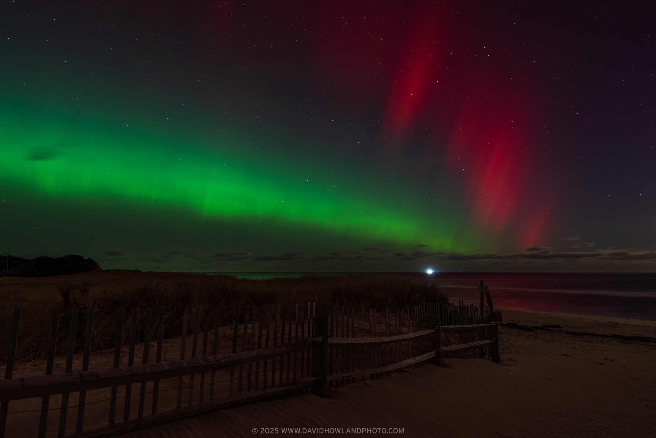 Aurora Borealis over Coast Guard Beach